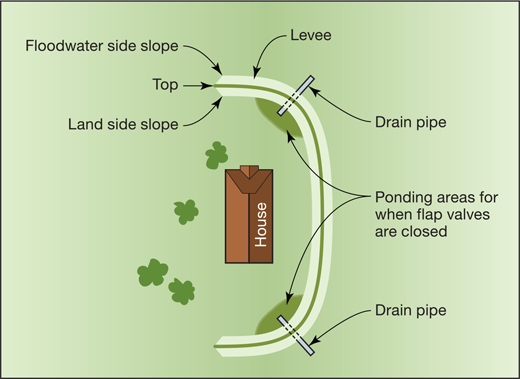 Construct an earthen levee - Reduce Flood Risk