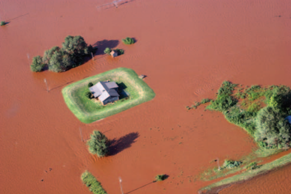 Construct an earthen levee - Reduce Flood Risk
